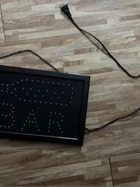 Dining | Led Bar Open Sign With Green Arrow And Red Text | Poshmark